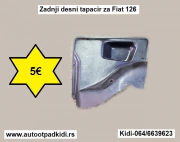 ZADNJI DESNI TAPACIR ZA FIAT 126
 FIAT 126 (PEGLICA) OLDTAJMER