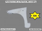 Prednje levo krilo za Fiat Punto Mk2 restajling