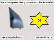 Unutrasnja plastika levog retrovizora za Fiat Punto Mk1