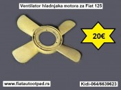 Ventilator hladnjaka motora za Fiat 125