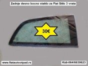 Zadnje desno bocno staklo za Fiat Stilo 3 vrata