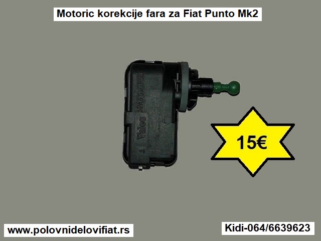 Motoric korekcije fara za Fiat Punto Mk2