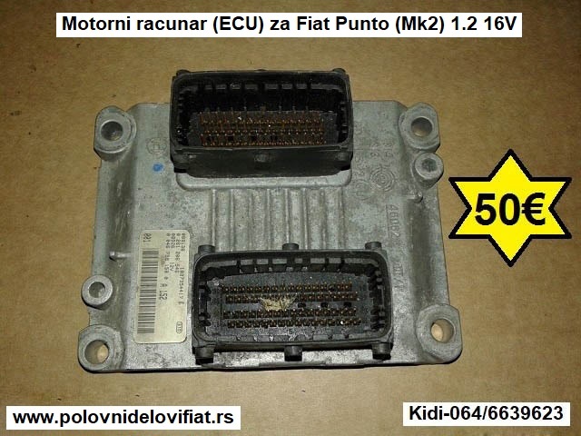 Motorni racunar-kompjuter (ECU) za Fiat Punto (Mk2) 1.2 16V