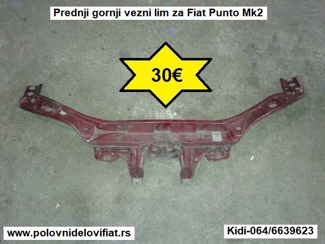 Prednji gornji vezni lim za Fiat Punto Mk2