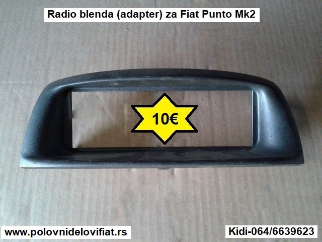 Radio-blenda (adapter) za Fiat Punto Mk2