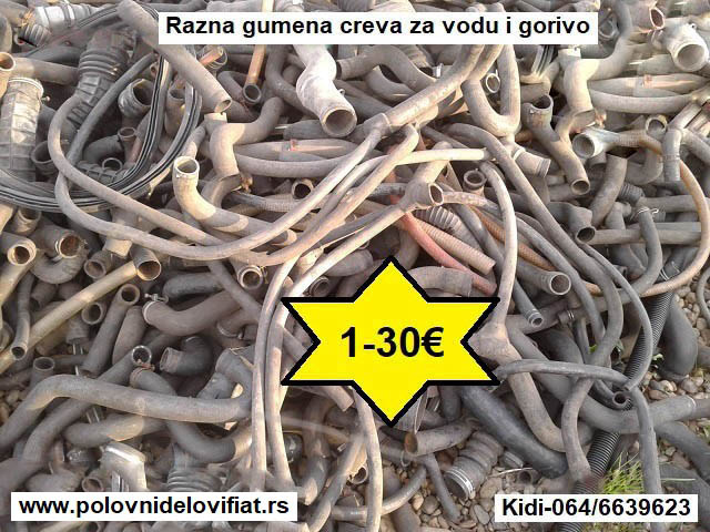 Razna gumena creva za vodu i gorivo