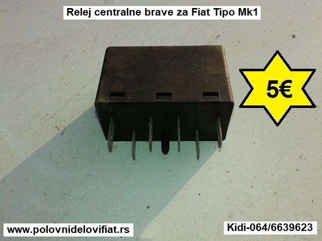Relej centralne brave za Fiat Tipo Mk1