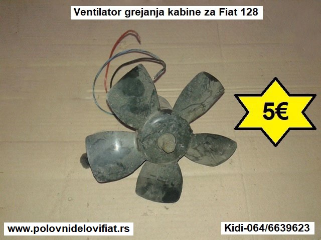 Ventilator grejanja kabine za Fiat 128