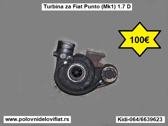 Turbina za Fiat Punto (Mk1) 1.7 D