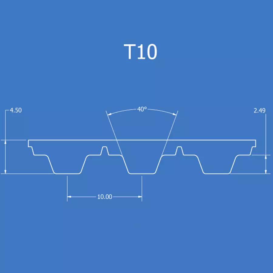 Metrično zupčasti (T10)