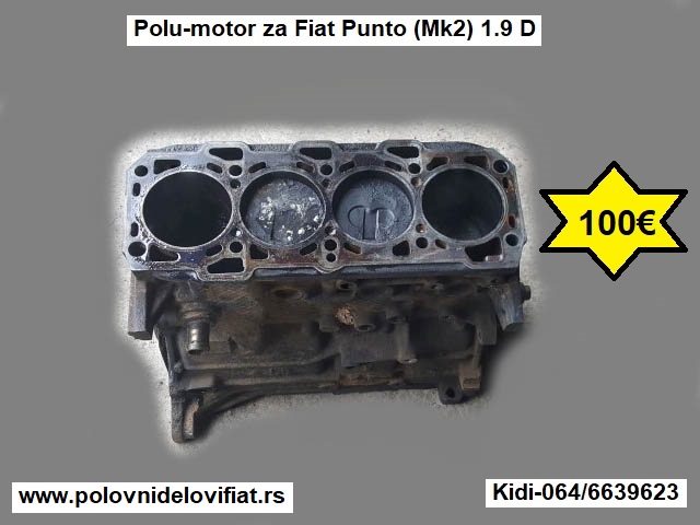 Polu-motor za Fiat Punto (Mk2) 1.9 D