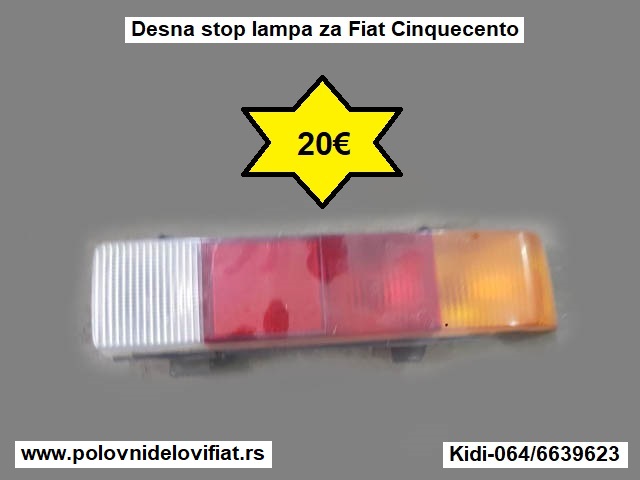 Desna stop lampa za Fiat Cinquecento