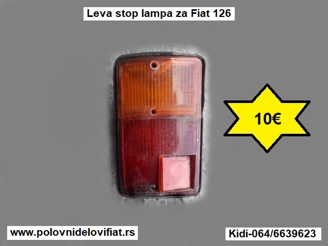 Leva stop lampa za Fiat 126