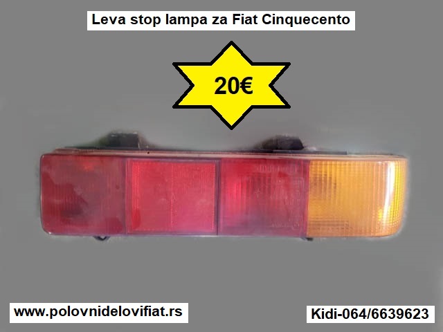 Leva stop lampa za Fiat Cinquecento