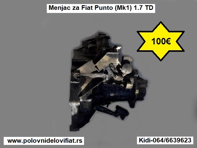 Menjac za Fiat Punto (Mk1) 1.7 TD