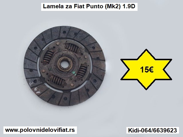 Lamela za Fiat Punto (Mk2) 1.9 D