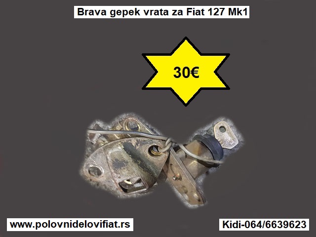 Brava gepek vrata za Fiat 127 Mk1