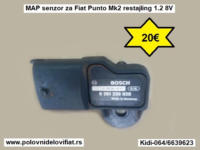 MAP senzor za Fiat Punto Mk2 restajling