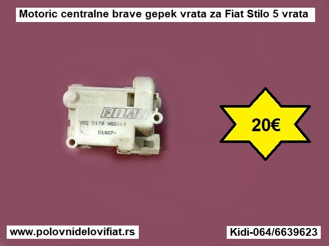 Motoric centralne brave gepek vrata za Fiat Stilo 5 vrata