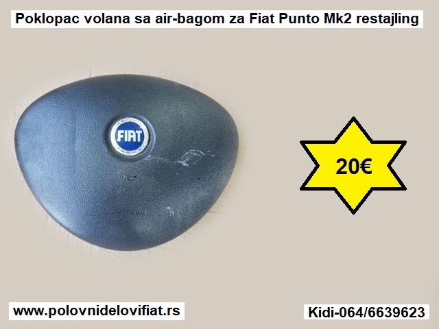 Poklopac volana sa air-bagom za Fiat Punto Mk2 restajling