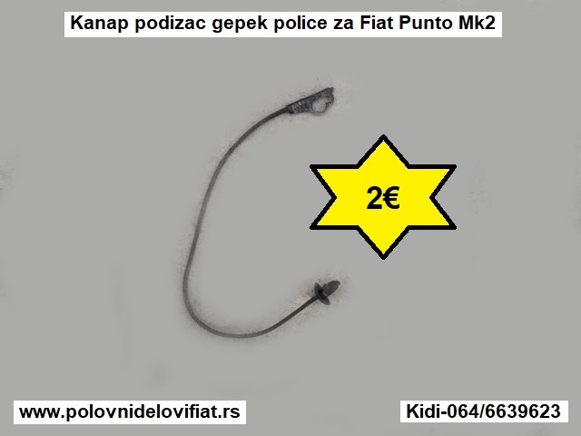 Kanap-podizac gepek police za Fiat Punto Mk2