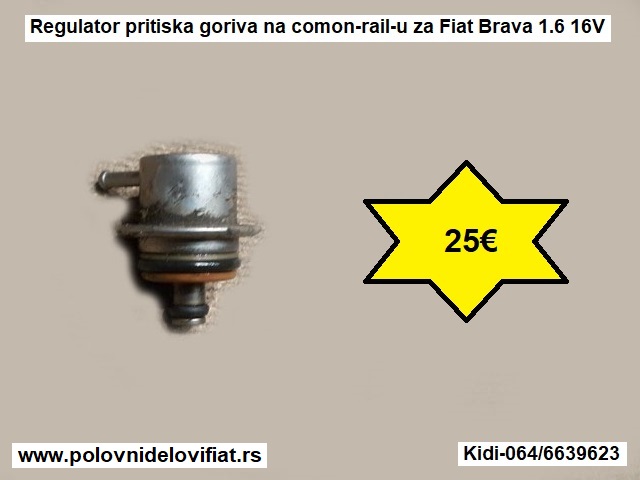 Regulator pritiska goriva na comon-rail-u za Fiat Brava 1.6 16V