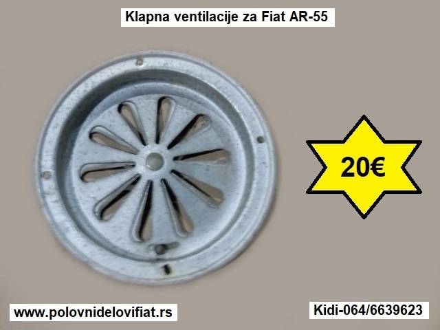 Klapna ventilacije za Fiat AR-55