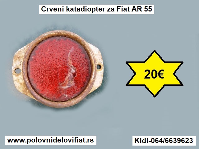 Crveni katadiopter za Fiat AR 55