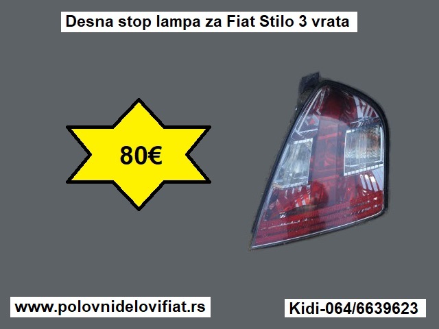 Desna stop lampa za Fiat Stilo 3 vrata