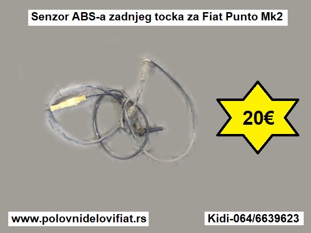 Senzor ABS-a zadnjeg tocka za Fiat Punto Mk2