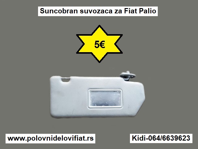 Suncobran suvozaca za Fiat Palio