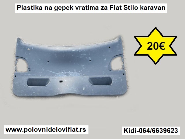 Plastika na gepek vratima za Fiat Stilo karavan