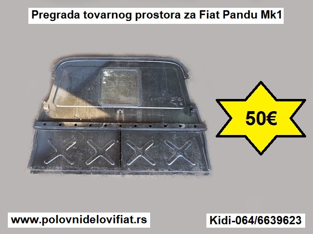 Pregrada tovarnog prostora za Fiat Pandu Mk1
