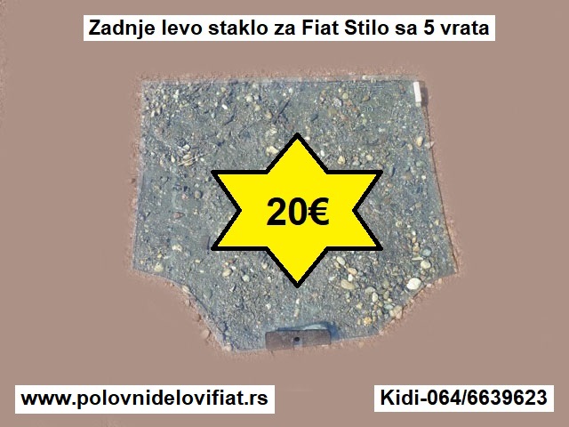 Zadnje levo staklo za Fiat Stilo sa 5 vrata