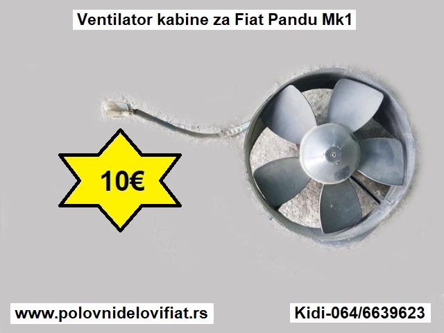 Ventilator kabine za Fiat Pandu Mk1