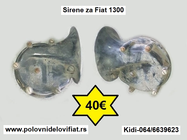 Sirene za Fiat 1300