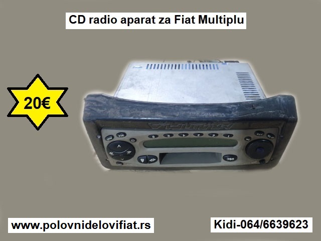 CD radio aparat za Fiat Multiplu