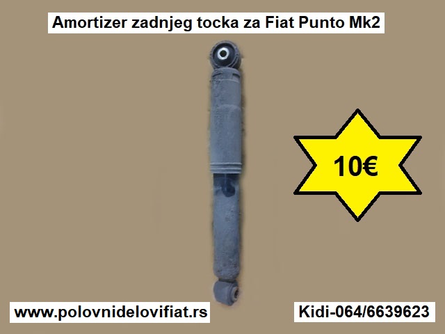 Amortizer zadnjeg tocka za Fiat Punto Mk2