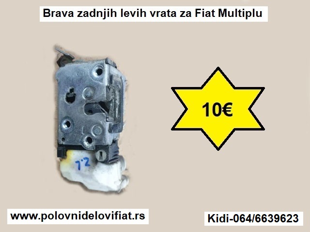 Brava zadnjih levih vrata za Fiat Multiplu