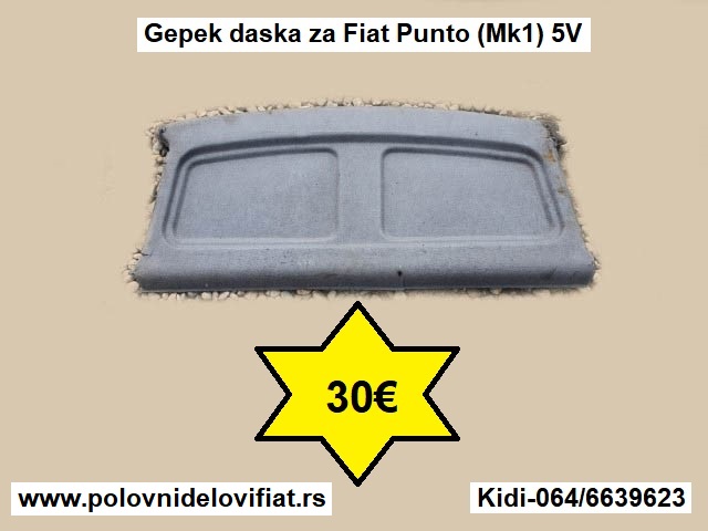 Gepek daska za Fiat Punto (Mk1) 5V