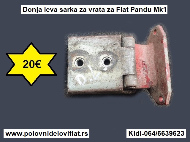 Donja leva sarka za vrata za Fiat Pandu Mk1