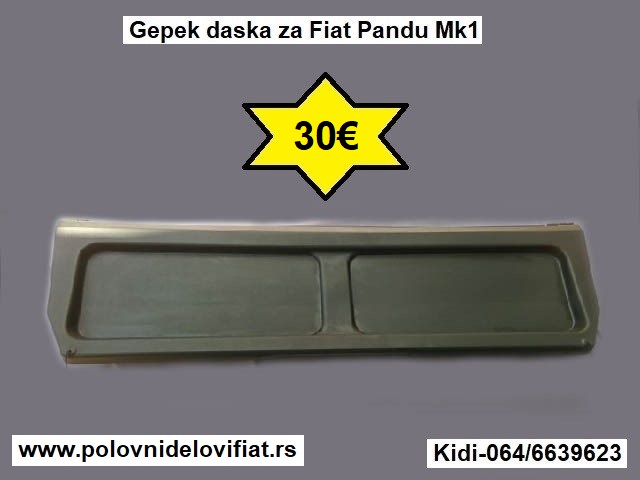 Gepek daska za Fiat Pandu Mk1