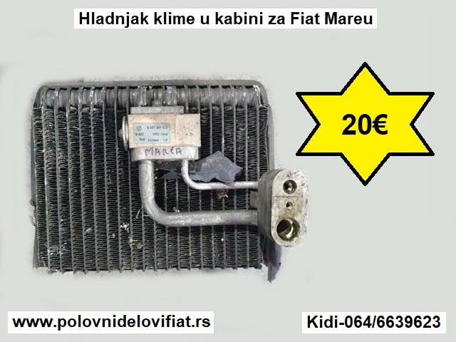 Hladnjak klime u kabini za Fiat Mareu