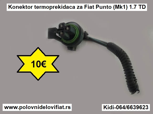 Konektor termoprekidaca za Fiat Punto (Mk1) 1.7 TD