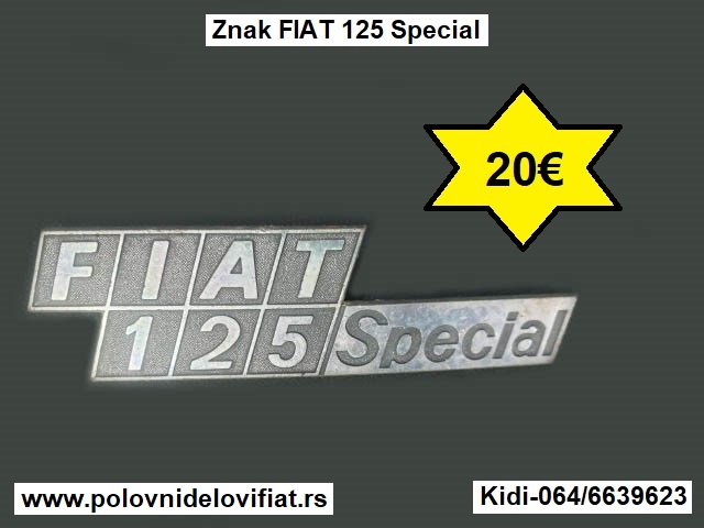 Znak Fiat 125 Special