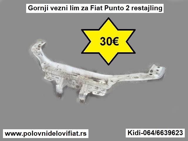 Gornji vezni lim za Fiat Punto 2 restajling