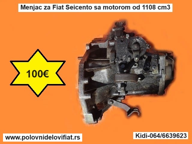 Menjac za Fiat Seicento sa motorom od 1108 cm3