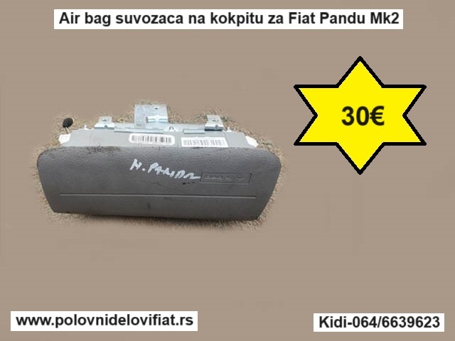 Air bag suvozaca na kokpitu za Fiat Pandu Mk2