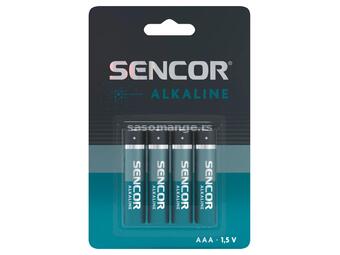 Baterija Sencor LR03 AAA 4BP Alkalna 1/4