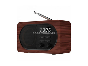 MeanIT Bežični zvučnik, Radio Alarm Sat, Bluetooth, 5W - B4